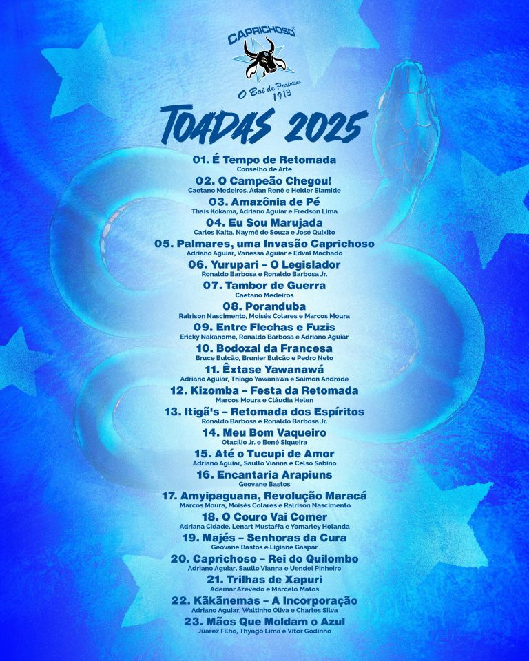 Caprichoso divulga toadas do álbum “É Tempo de Retomada”