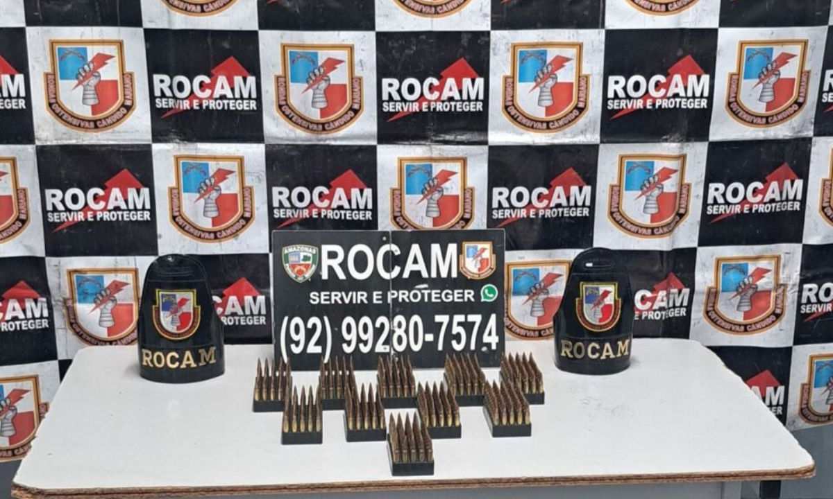 ROCAM apreende 500 munições de fuzil em Manaus
